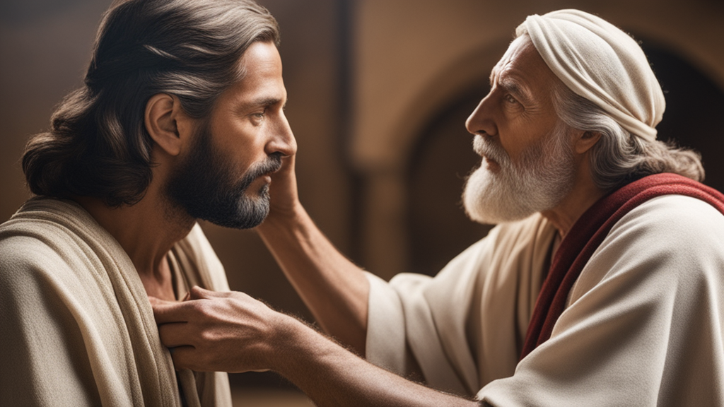 The Miracle Of Jesus Heals A Man Born Blind