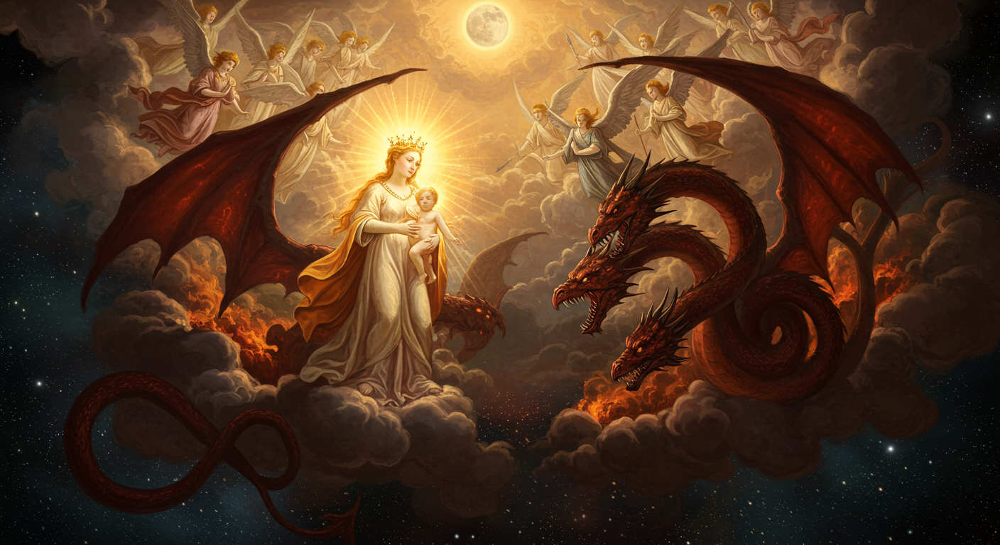 The Woman And The Dragon Symbolism In Revelation 12 The Woman And The Dragon Symbolism In Revelation 12